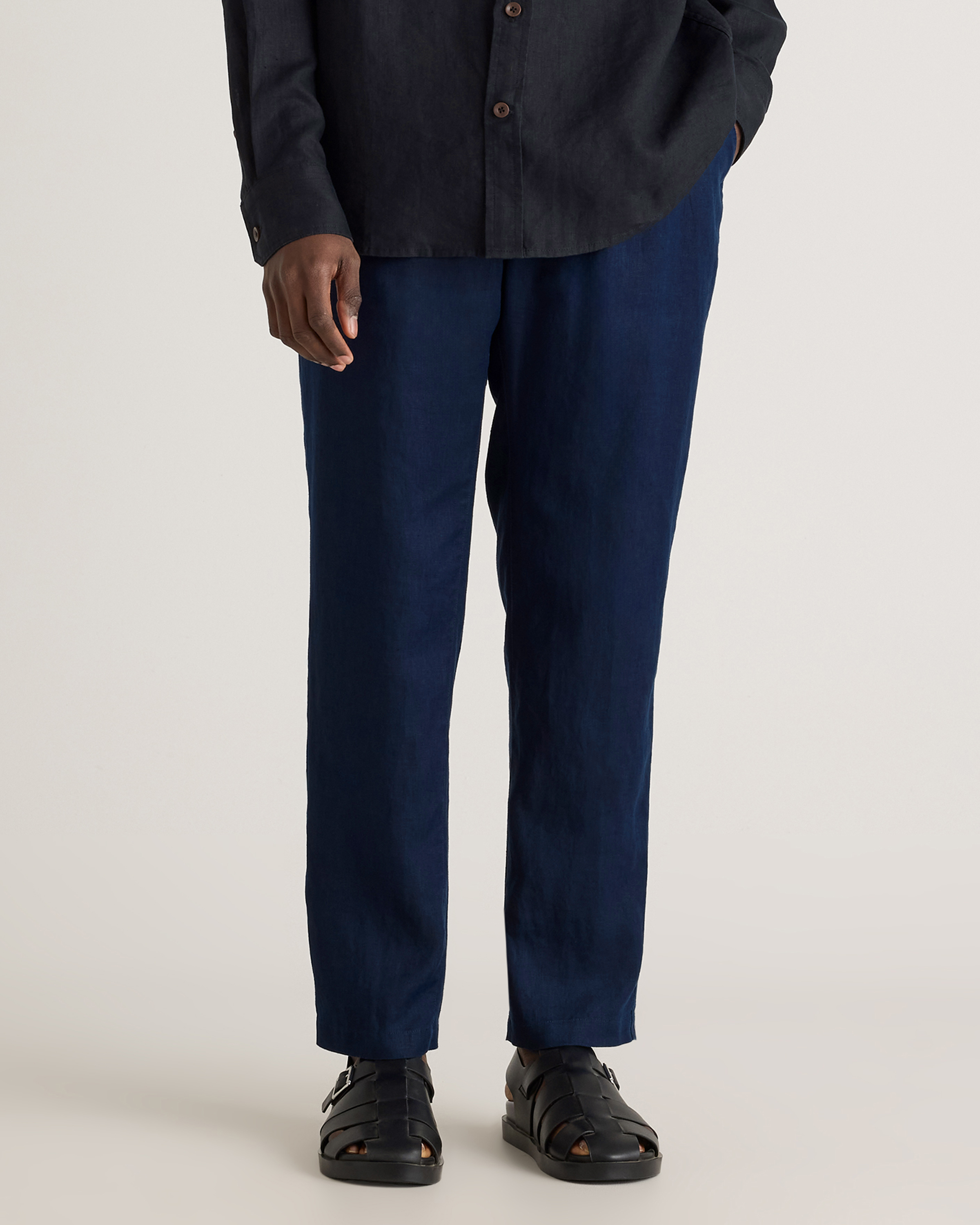 QUINCE European Linen Drawstring Beach Pants
